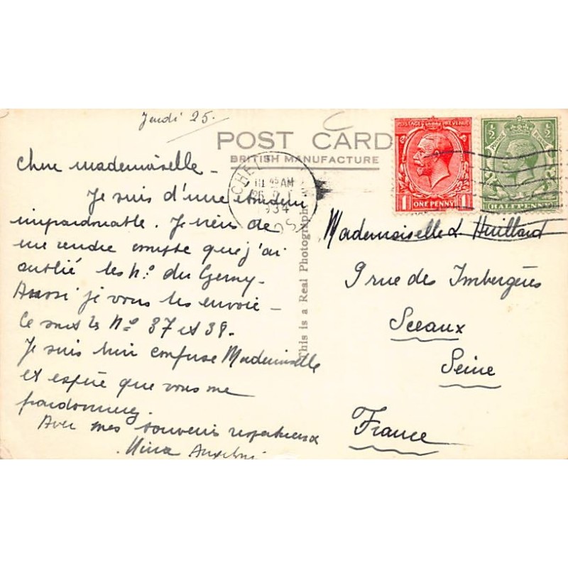 Rare collectable postcards of ENGLAND. Vintage Postcards of ENGLAND