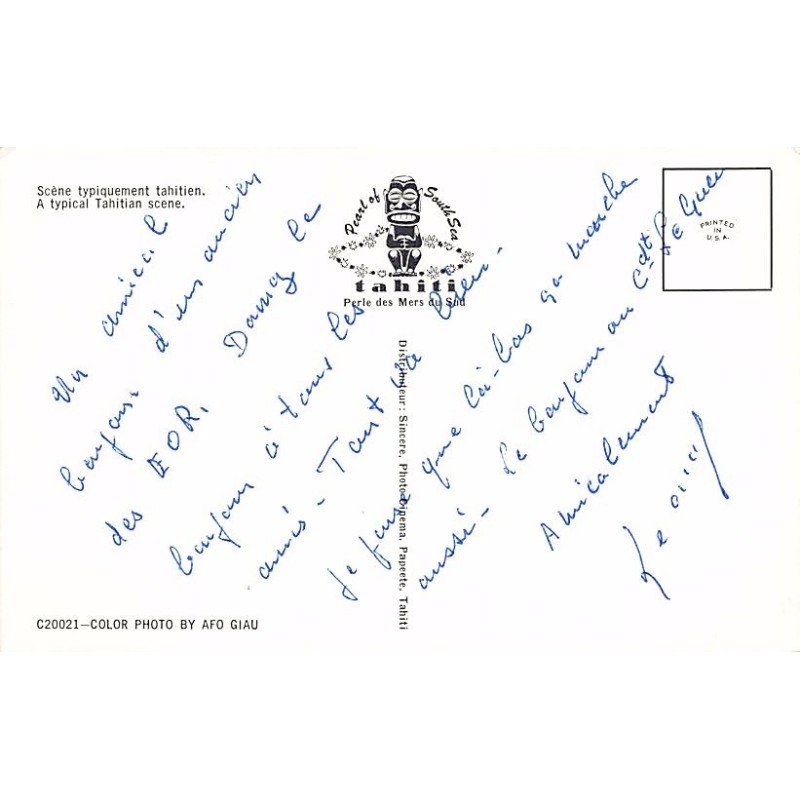 Rare collectable postcards of FRENCH POLYNESIA. Vintage Postcards of ...