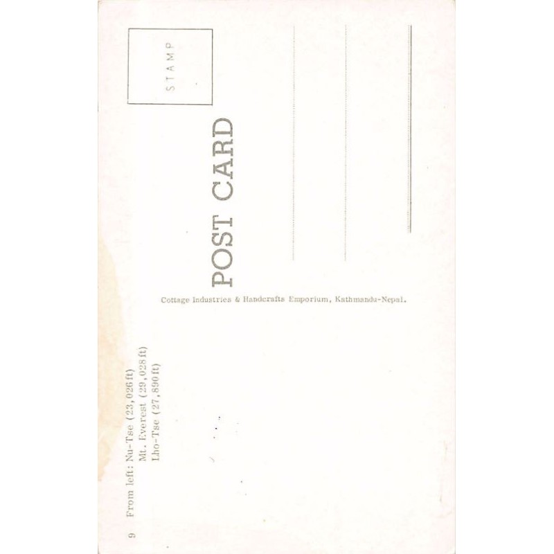 Rare collectable postcards of NEPAL. Vintage Postcards of NEPAL