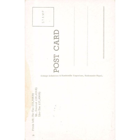 Rare collectable postcards of NEPAL. Vintage Postcards of NEPAL