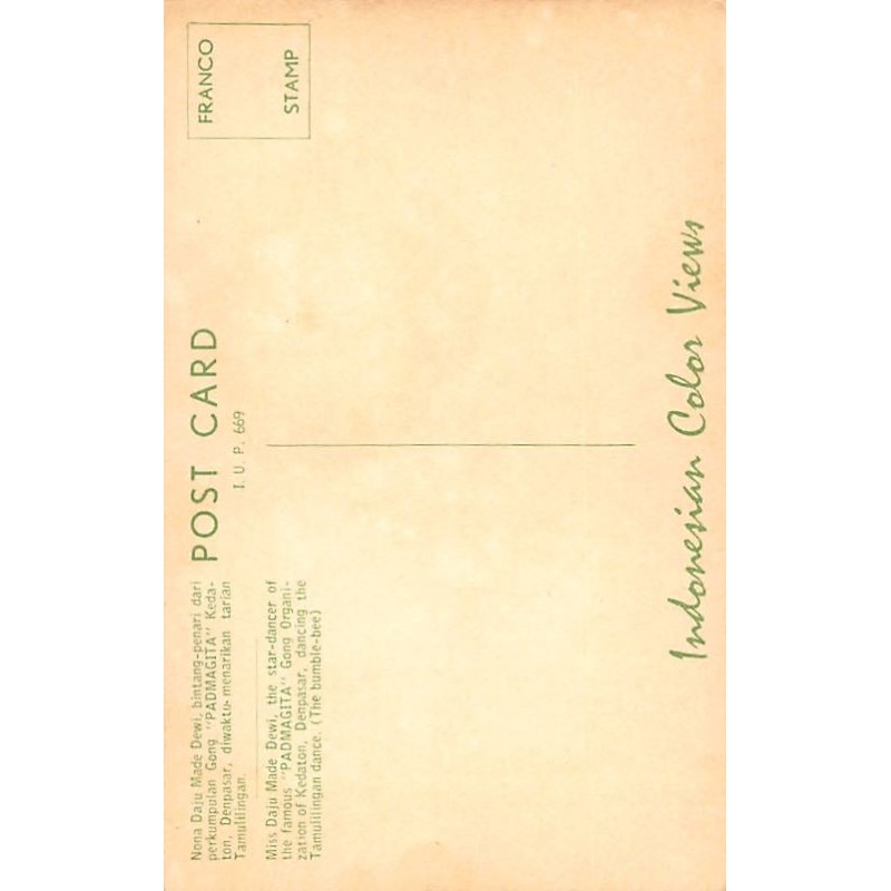Rare collectable postcards of INDONESIA. Vintage Postcards of INDONESIA
