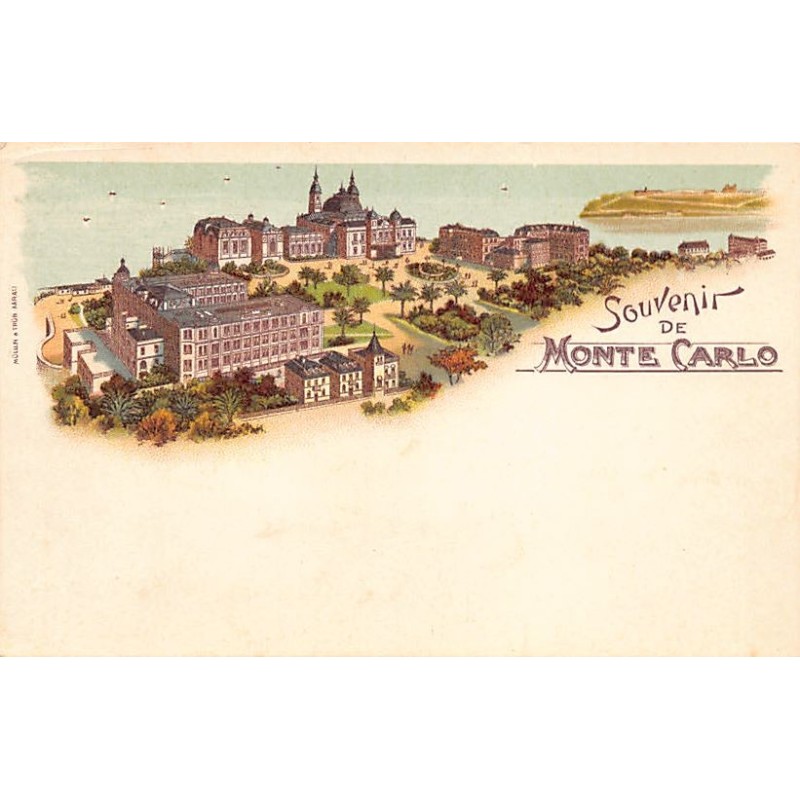 Rare collectable postcards of MONACO. Vintage Postcards of MONACO