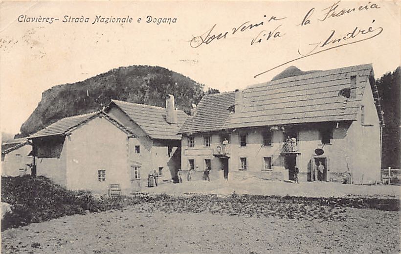 Italia - CLAVIERE Clavières (TO) Strada Nazionale e Dogana